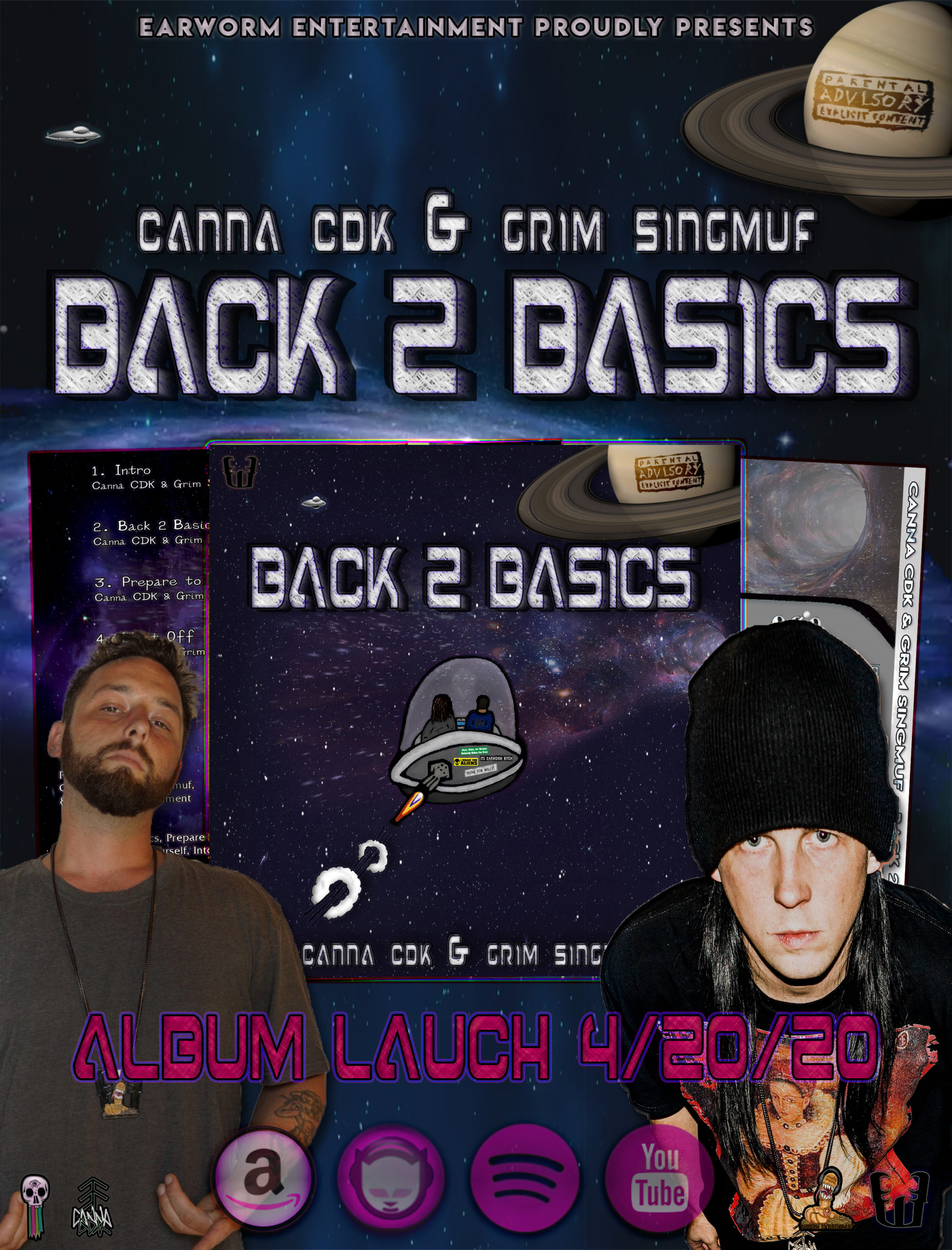 Back 2 Basics Release Flyer | Moosic Entertainment
